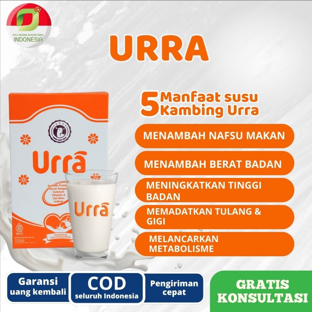 Jual Original BPOM Susu Urra Penambah Berat Badan & Tinggi Badan Anak ...