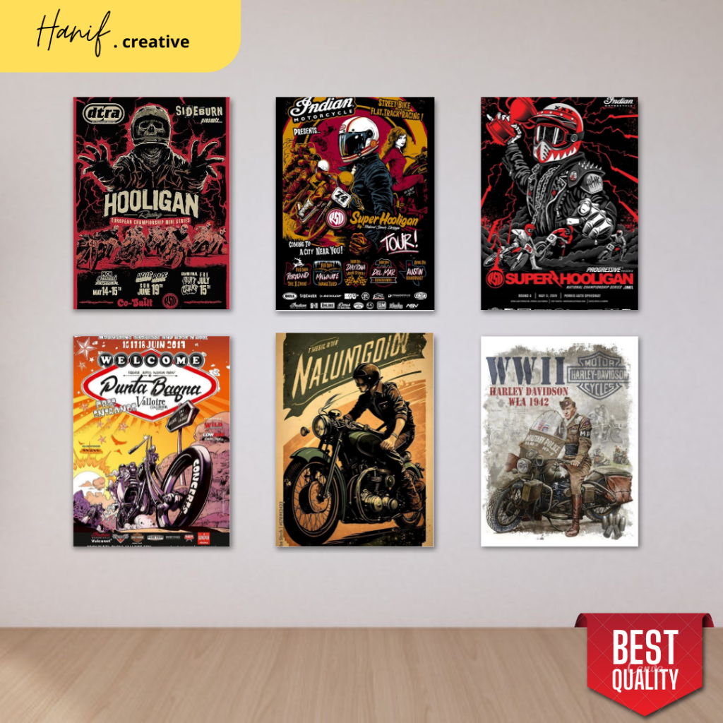 Jual Hiasan DInding Poster Kayu MDF - POSTER MOTOR HOLIGAN | Shopee ...