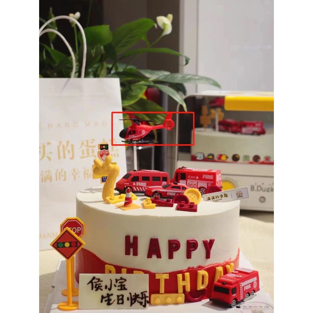 Jual |J.A| PAJANGAN KUE ULANG TAHUN MINIATUR FIREFIGHTER DAN MOBIL FIRE ...