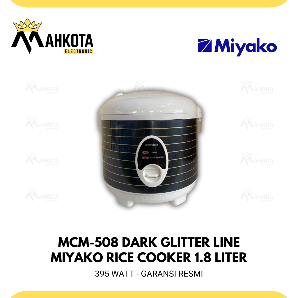 Jual Miyako MCM-508 Dark Glitter Line Rice Cooker 1.8 Liter | Shopee ...