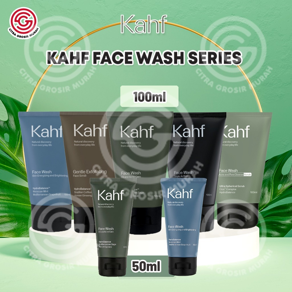 Jual KAHF Men Face Wash 100ml || Kahf Sabun Wajah Skincare Cowok Halal ...