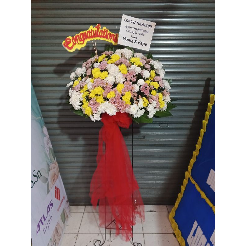Jual Karangan Bunga Standing Flower Ucapan Selamat Congratulations Free ...