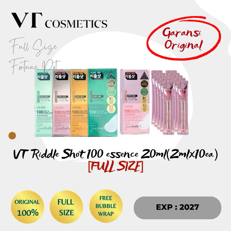 Jual [Ready] VT Cosmetics Reedle Shot Stick Sachet Sample 2ml x 10 ...