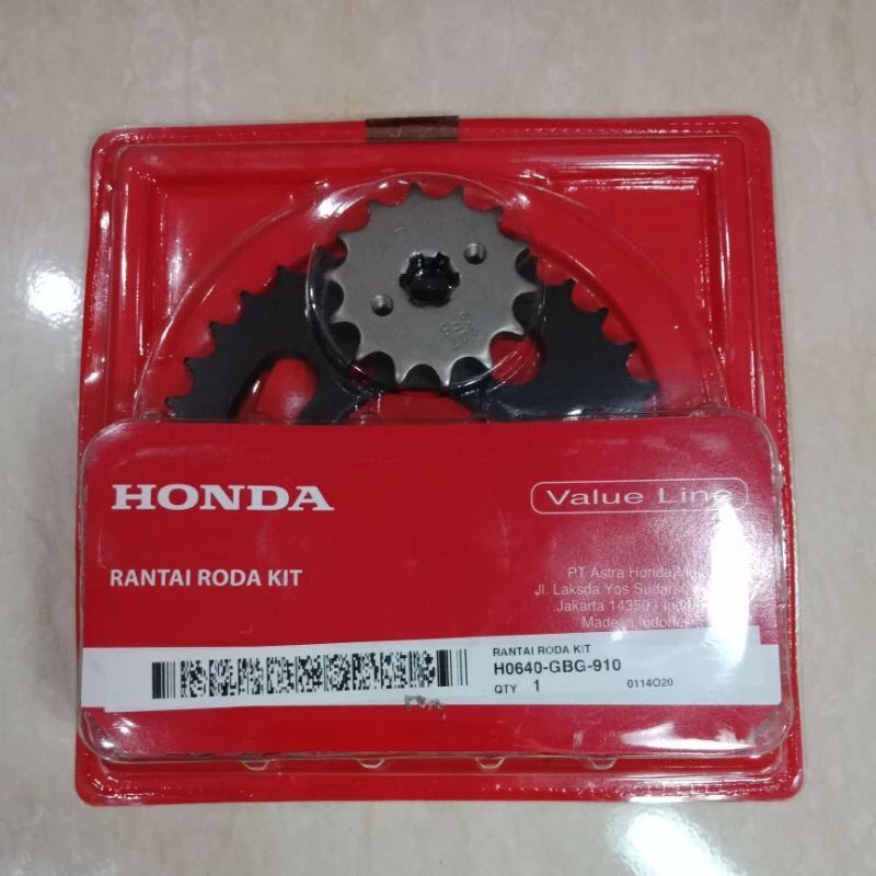 Jual H0640-GBG-910 Gear Gir Depan Belakang Rantai 1 Set Grand Legenda ...