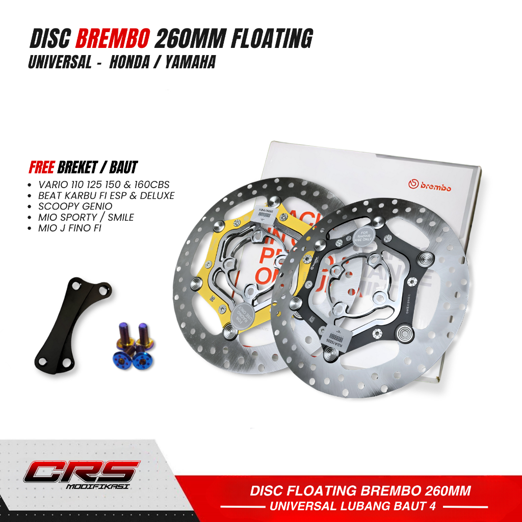 Jual Piringan cakram brembo floating cnc disc 260mm brembo mio vario ...