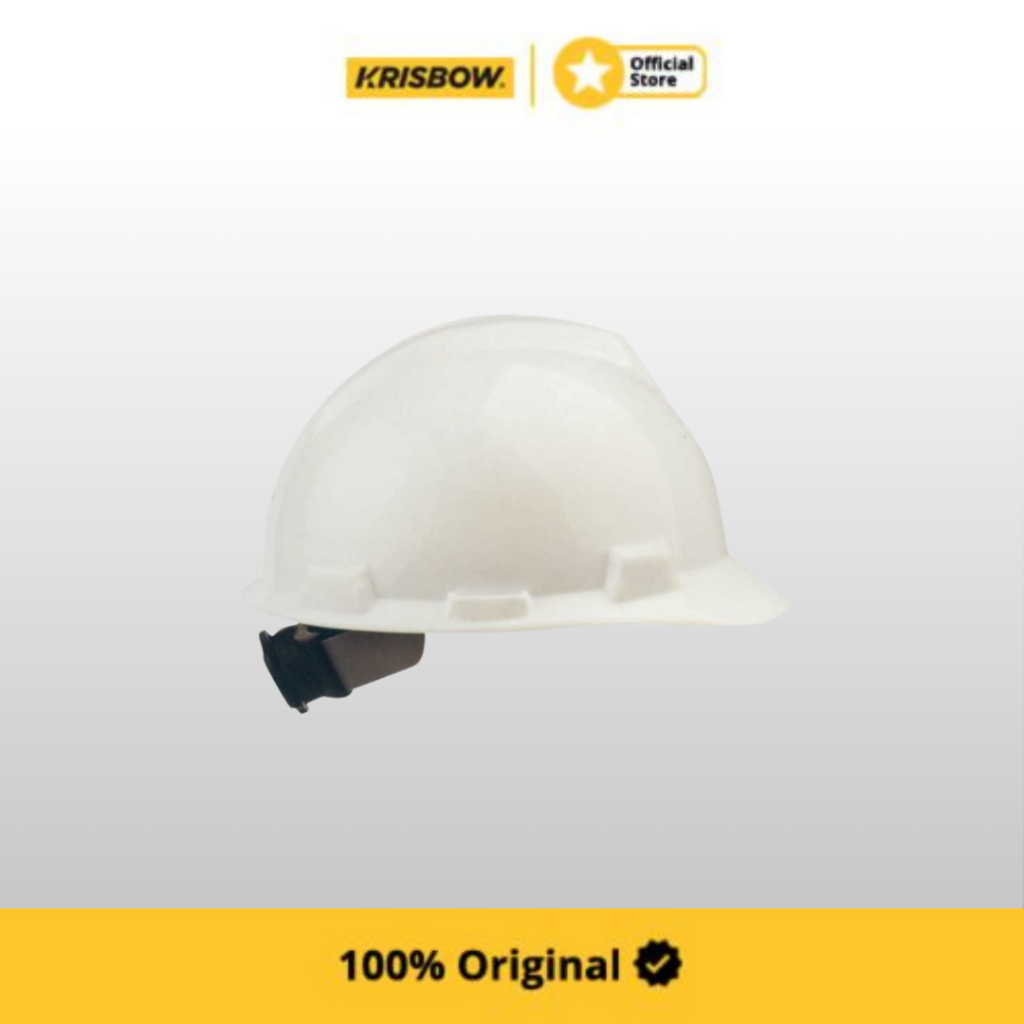 Jual Helm Safety Krisbow Helm Krisbow - Putih | Shopee Indonesia