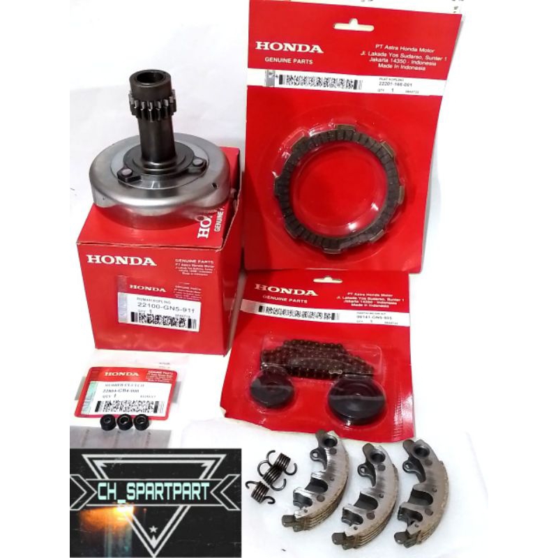 Jual Paket Hemat Lonceng + Ganda Only + Rantai Keteng + Plat Kopling Honda Astrea Grand Prima ...