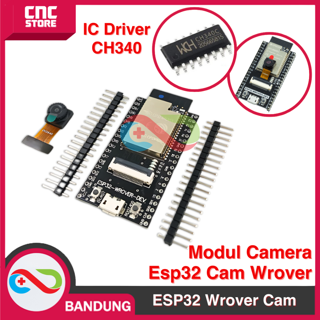 Jual NEW ESP32 WROVER CAM 2022 WIFI BLUETOOTH CAMERA ESP32-CAM DEV ...