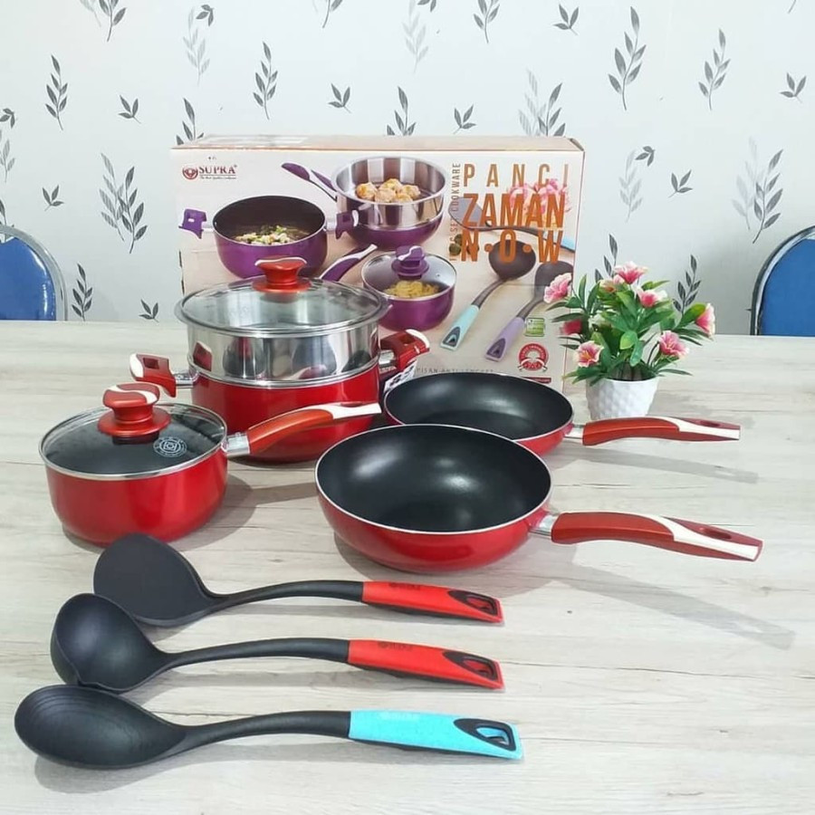 Jual Panci Set Supra 10pcs Rosemary/PANCI ZAMAN NOW | Shopee Indonesia