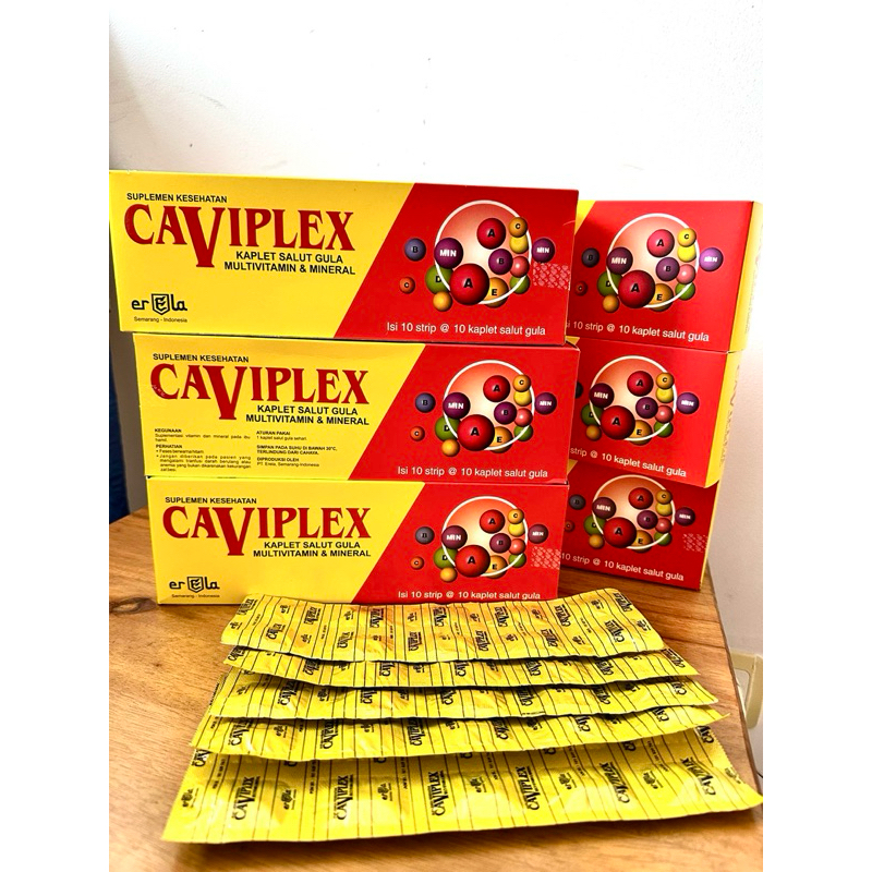 Jual CAVIPLEX MULTIVITAMIN MINERAL 1 BOX 10 STRIP MURAH ORIGINAL 100% ...