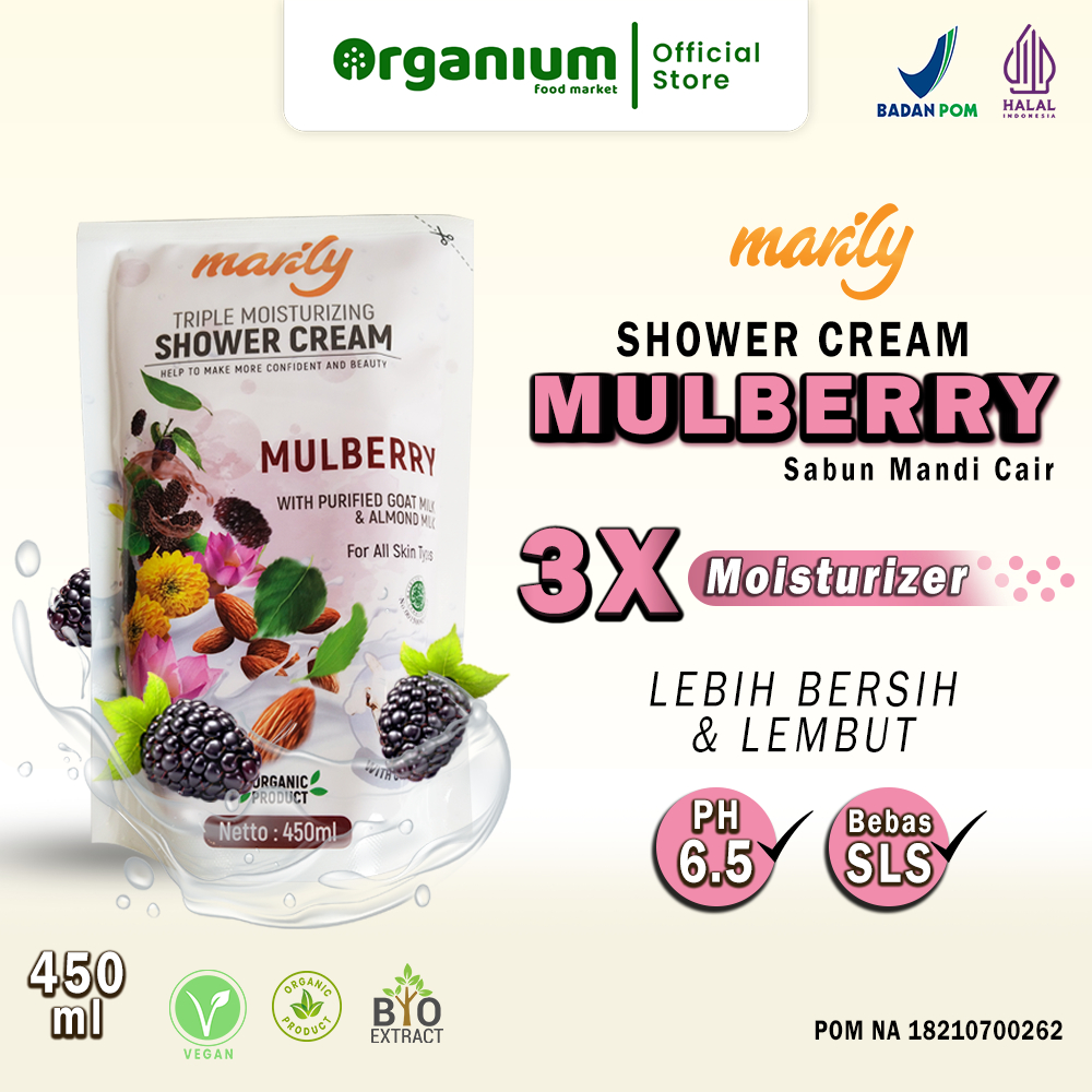 Jual Body Wash Triple Moisturizer MARILY Sabun Mandi Cair Organik Bebas ...