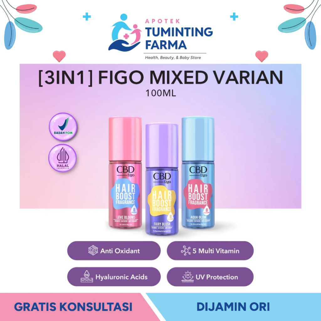 Jual CBD Figo Hair Boost Fragrance 100ml Aqua Glow / Love Blooms ...