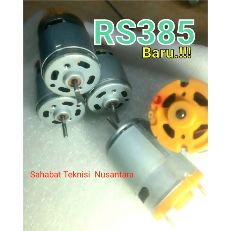 Jual Dinamo DC | motor DC RS385 Bor Dc hair drayer motor mainan MOTOR DC RS385 12v - 18v ...