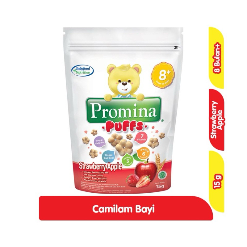 Jual Promina Puff Snack Bayi Apel Stroberi 15 gram | Shopee Indonesia