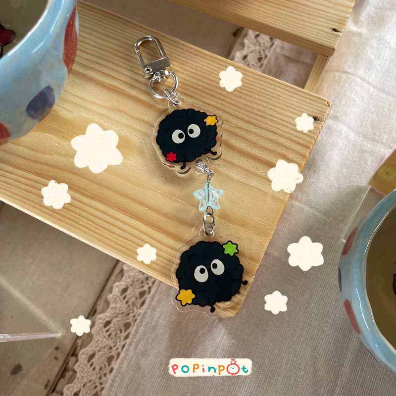 Jual POPINPOT - Susuwatari Keychain | Soot Spirit Spirited Away ...