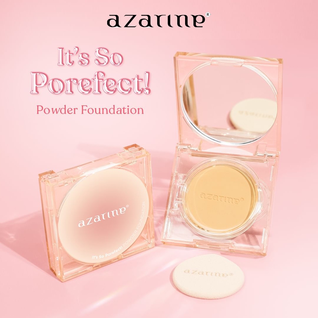 Jual AZARINE It's So Porefect Powder Foundation Bedak Padat Two Way ...