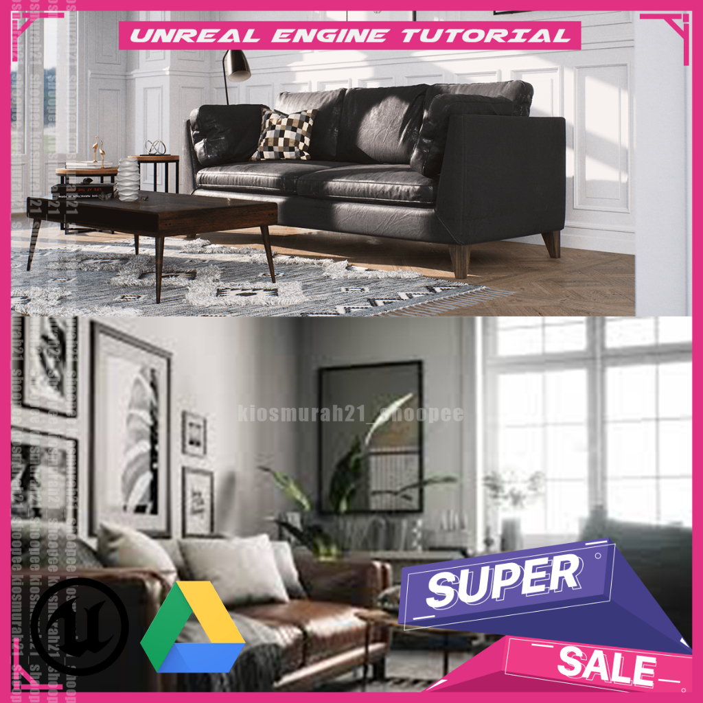 Jual Unreal Engine 5 Architecture Visualization Interior Design - Frame unreal engine tutorial ...