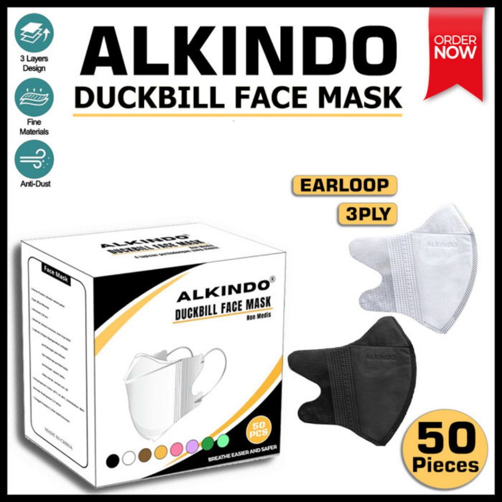 Jual Masker Duckbill Alkindo 3Ply Masker 3Ply Duckbill Alkindo Putih ...
