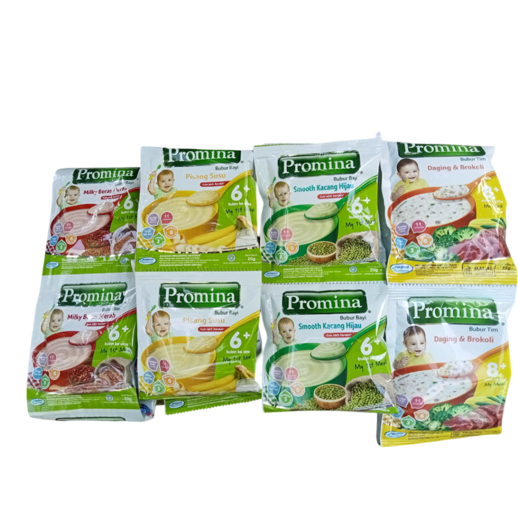 Jual Promina Bubur Bayi 6+ Sachet 20 gr x 1PCS / 8+ Sachet 25 gr ...