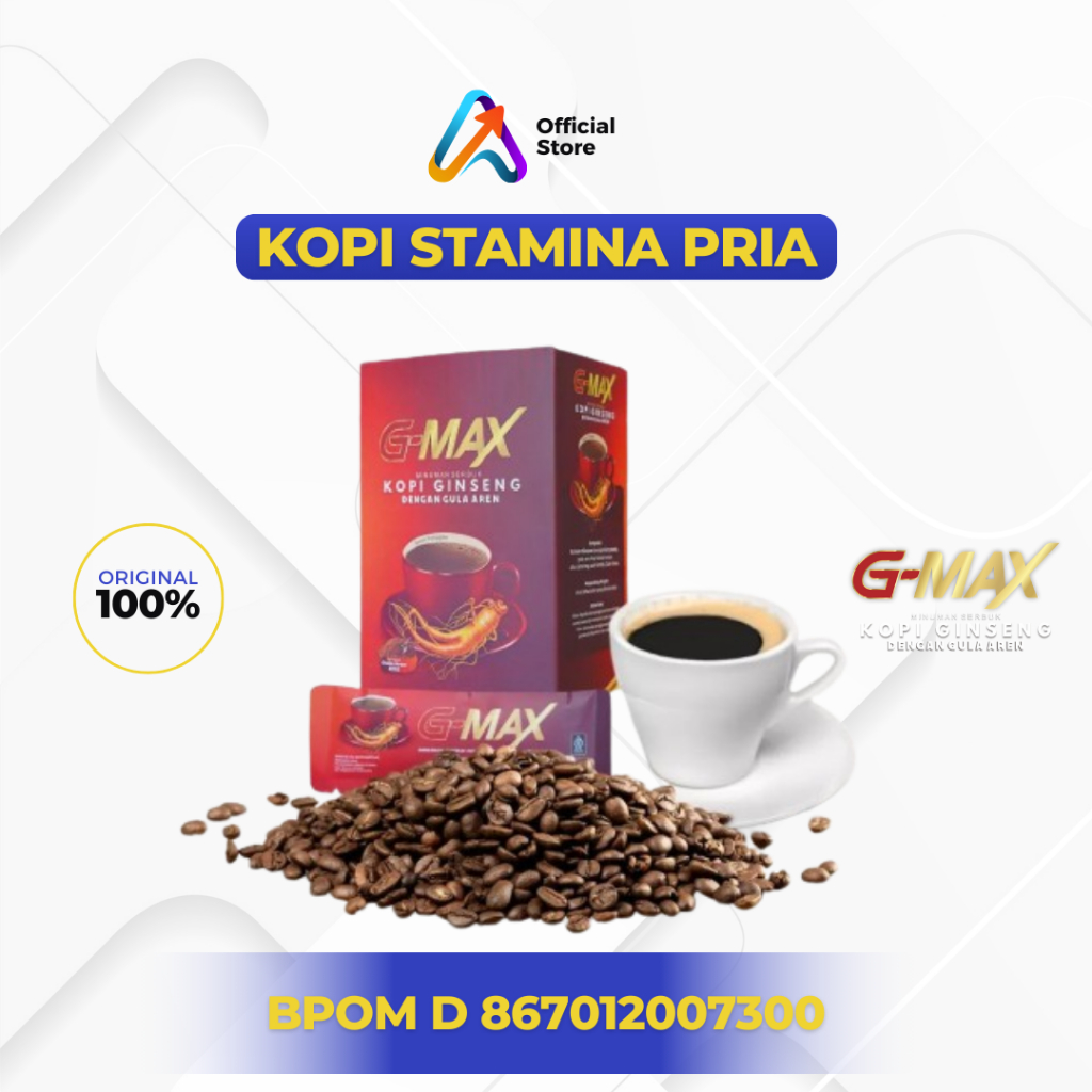 Jual Kopi G max Kopi Stamina Pria Original Kopi Gingseng Terbaik 1 box Isi 10 Sachet | Shopee ...