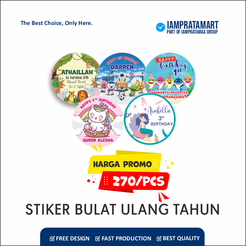 Jual IAMPRATAMART - STIKER BULAT NASI BOX DAN KARTU UCAPAN UNTUK ACARA ...