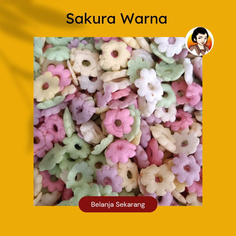 Jual SAKURA WARNA/ CAMILAN MAK'E/ CEMILAN KERING/ JAJANAN JADUL/ SNACK ...