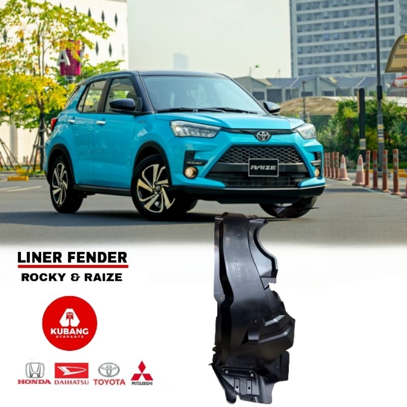 Jual LINER FENDER ROCKY - RAIZE spatbor Bagian Depan Rocky Raize ...
