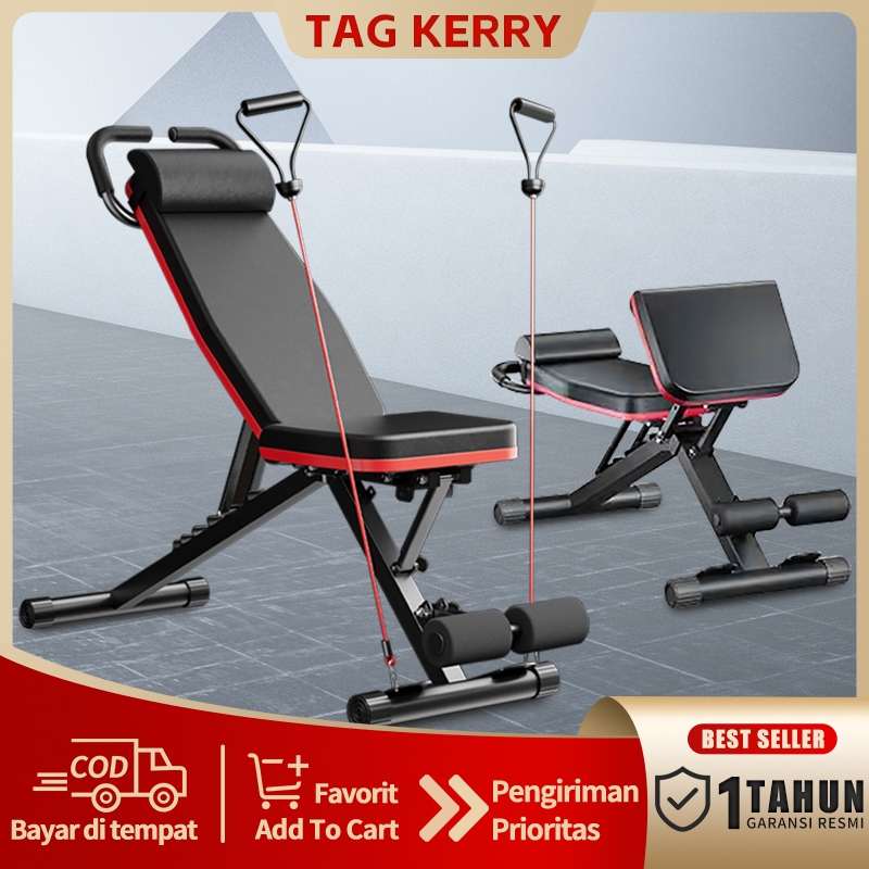 Jual [READY STOCK] Dumbbell Sit Up Bench Fitness Model/Adjustable ...