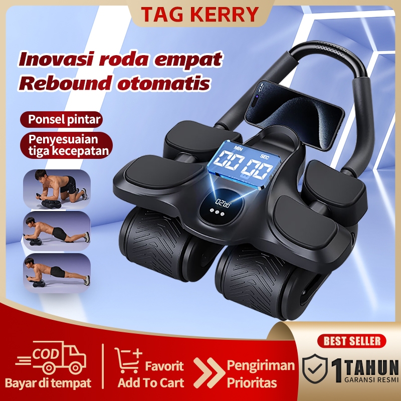 Jual (TAGKERRY)/Roda perut/AB ROLLER ELBOW 4 WHEEL ALAT OLAGRAGA SIT UP ...