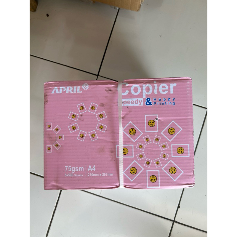 Jual Kertas A4 April Copier 75gsm/dus (ISI 5 RIM) | Shopee Indonesia