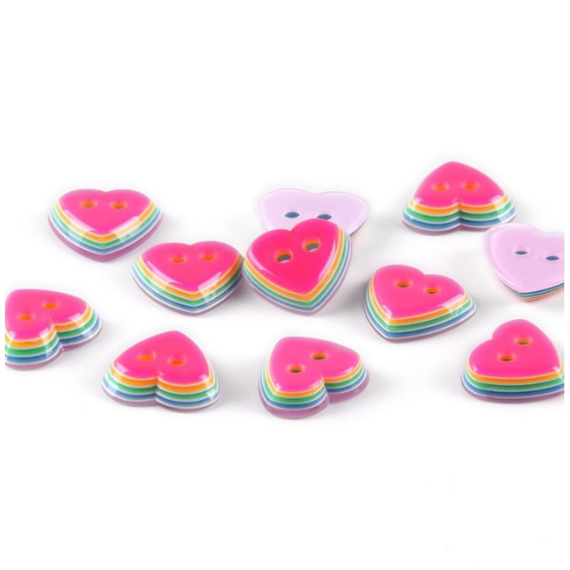 Jual Kancing Hati Pink 12mm (5 pcs) | Shopee Indonesia