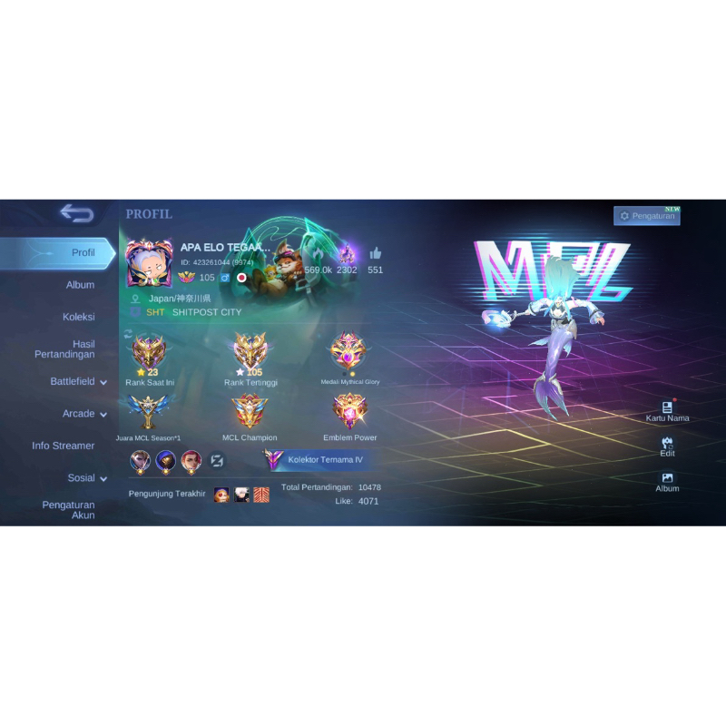 Jual Akun mobile legends murah,ML,MLBB,skin sultan | Shopee Indonesia