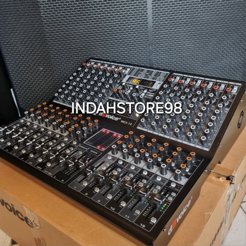 Jual MIXER 12 CHANNEL DBVOICE MCX 12 PROFESIONAL AUDIO MIXING 6 TUNE ...