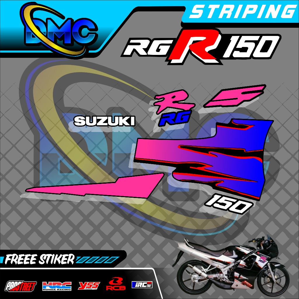 Jual Yamaha Stripping RGR Full Body Sticker Variasi Simple Grafik ...