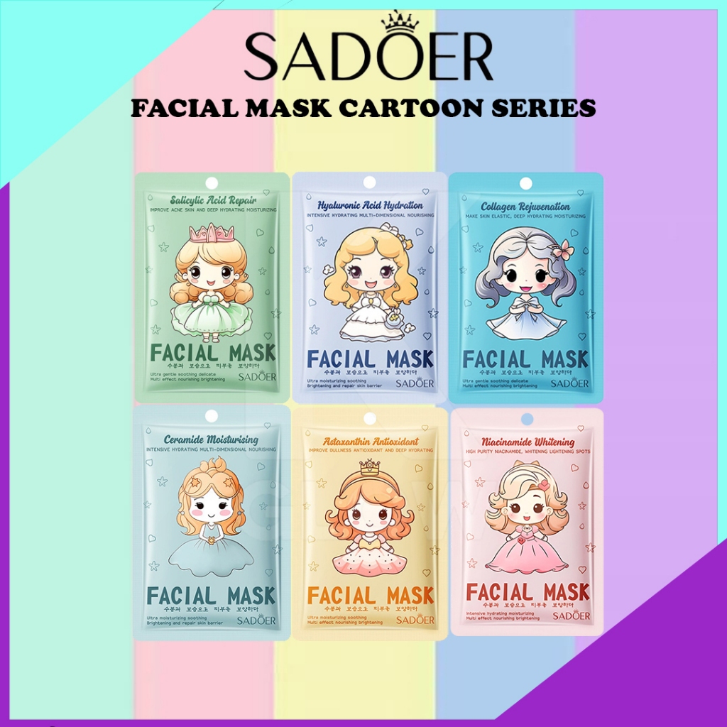 Jual SADOER MASK-SHEET MASK-FACIAL MASK CUTE CARTOON SERIES/MASKER ...