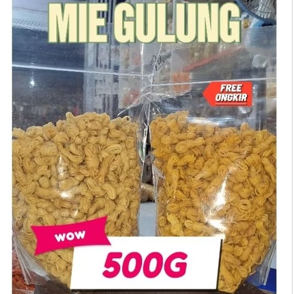 Jual 500g MI GULUNG RENYAH DAN VIRAL - ILA SNACK BONDOWOSO | Shopee ...
