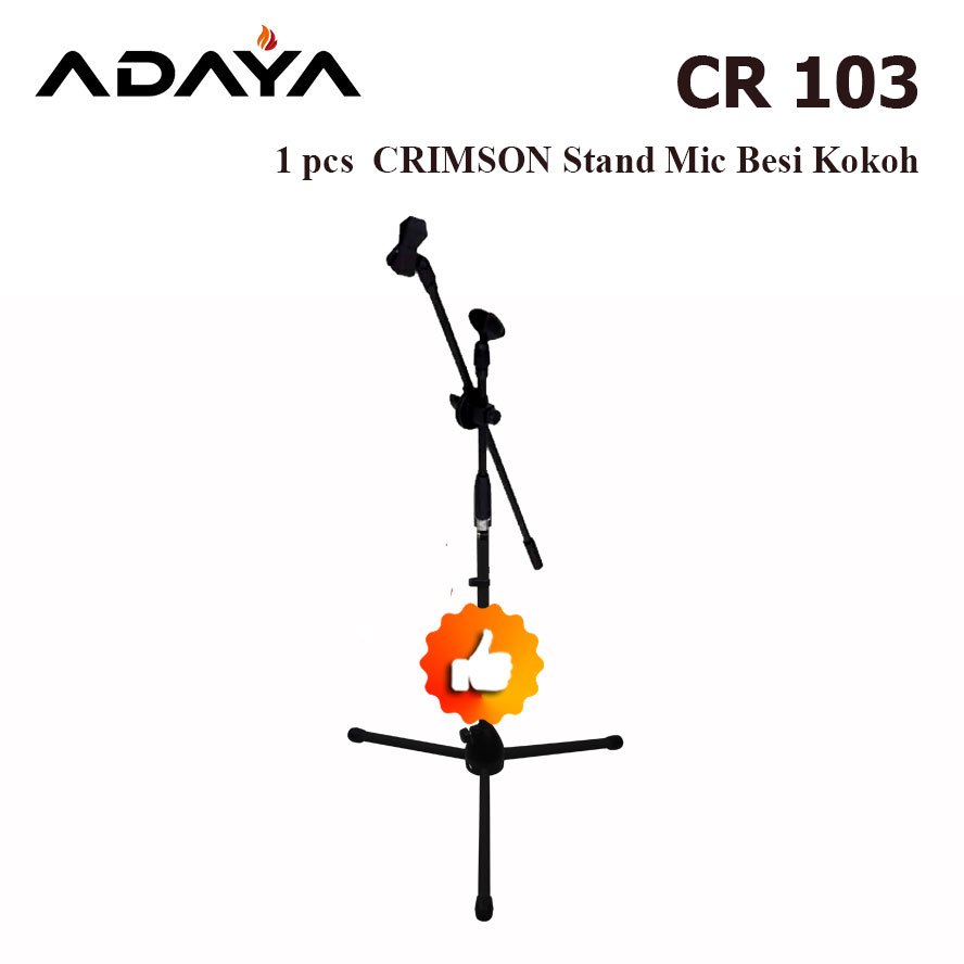 Jual Stand Mic Genggam Berdiri kokoh tinggi hingga 150 cm Crimson CR ...