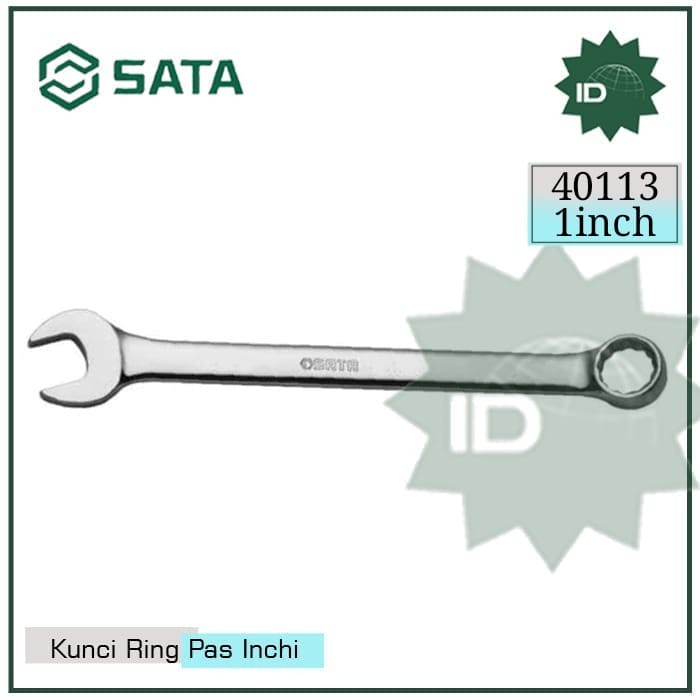 Jual Kunci Ring Pas Kombinasi 1 inch Combination Wrench 1 inch 40113 SATA | Shopee Indonesia
