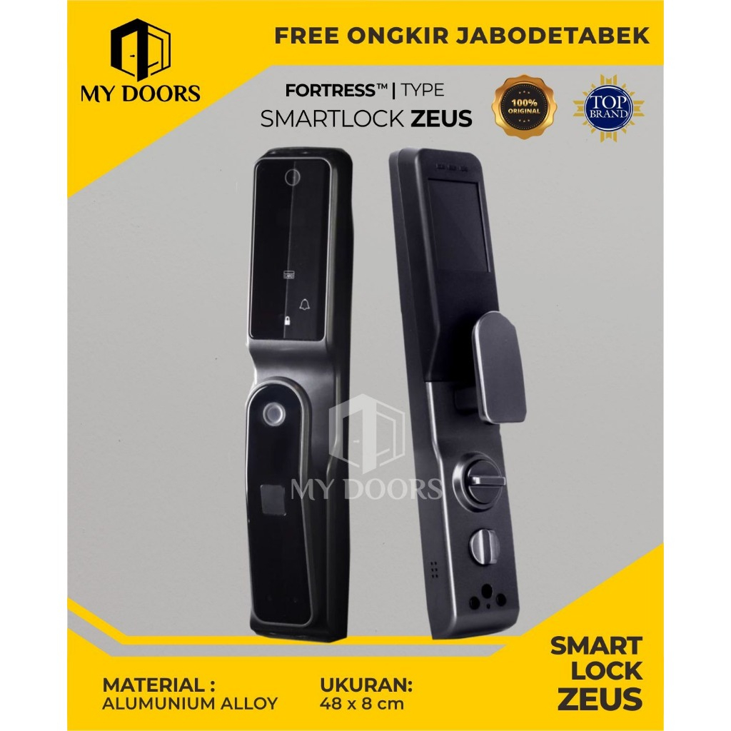 Jual Handle Pintu FORTRESS™ Smart Lock Digital Lock Smart Home Door Lock TYPE ZEUS | Shopee ...