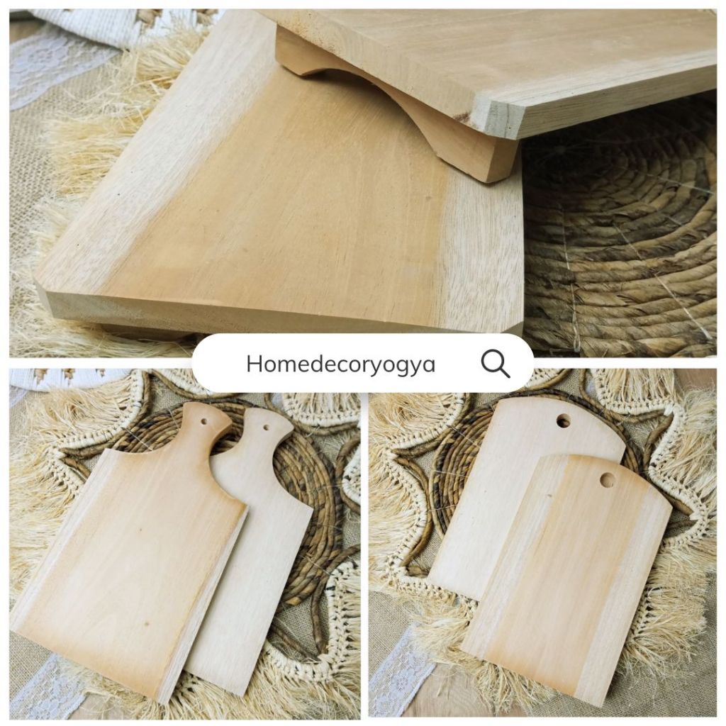 Jual Talenan Kayu estetik /Cutting Board Wood / Telenan Kayu Tatakan ...