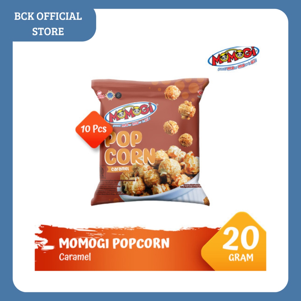 Jual Momogi Popcorn Rasa Karamel 10*20gr (renteng) | Shopee Indonesia