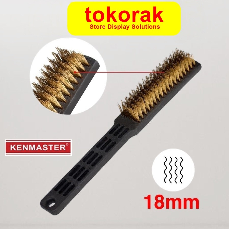 Jual SIKAT KAWAT KUNINGAN HALUS 8 BARIS GG PLASTIK HITAM KENMASTER ...