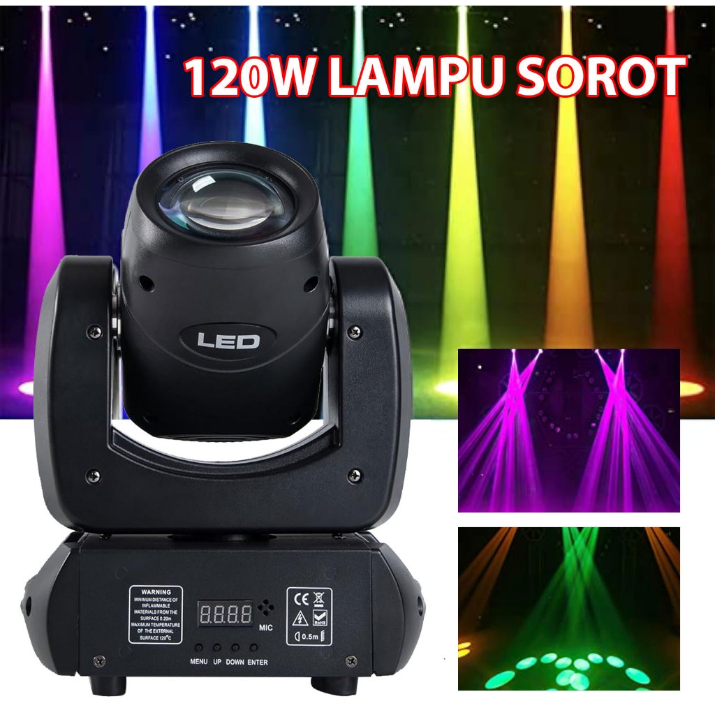 Jual Kaiy mini lampu beam 120W lampu panggung sorot putar Baru Kepala ...