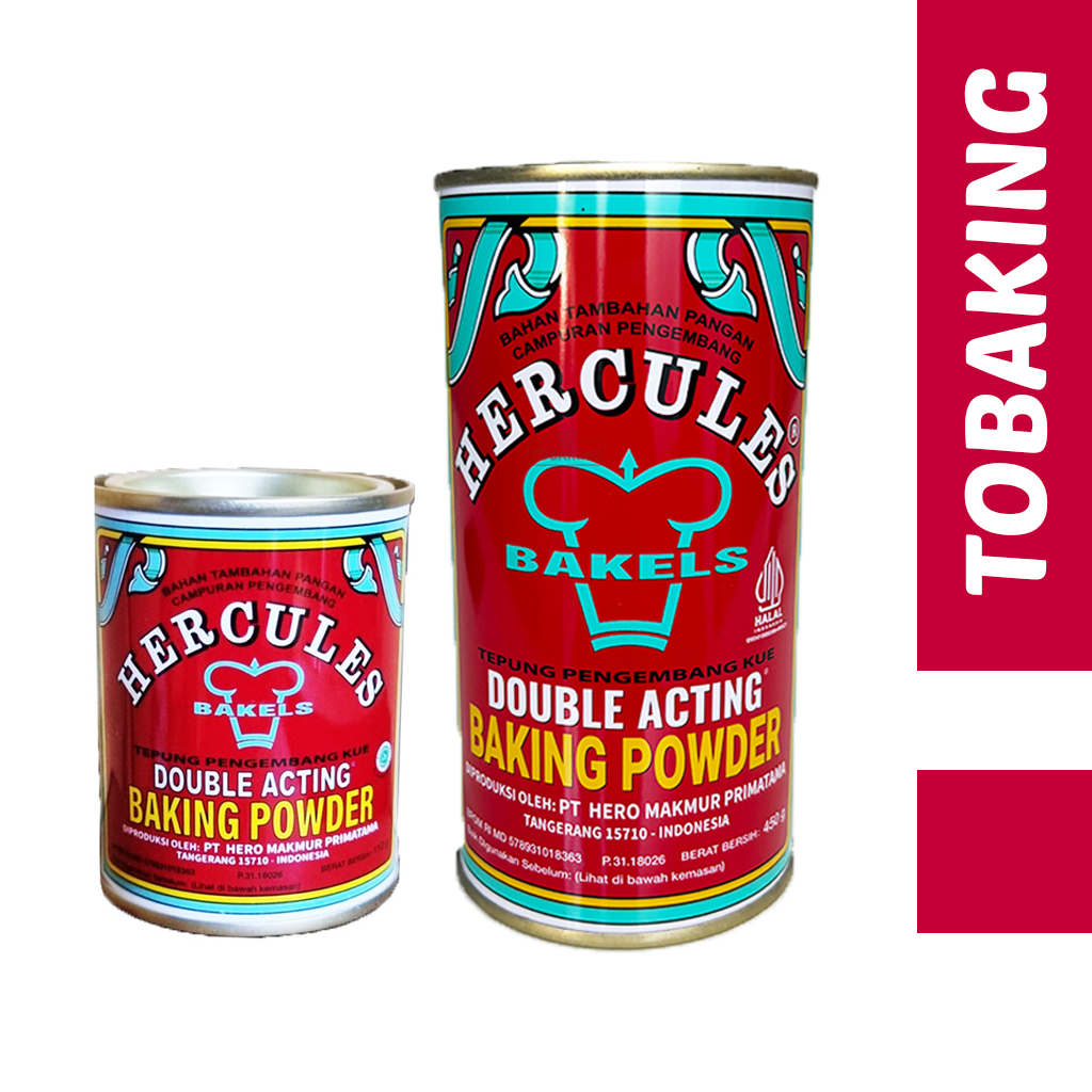 Jual Baking Powder HERCULES double acting kaleng | Shopee Indonesia
