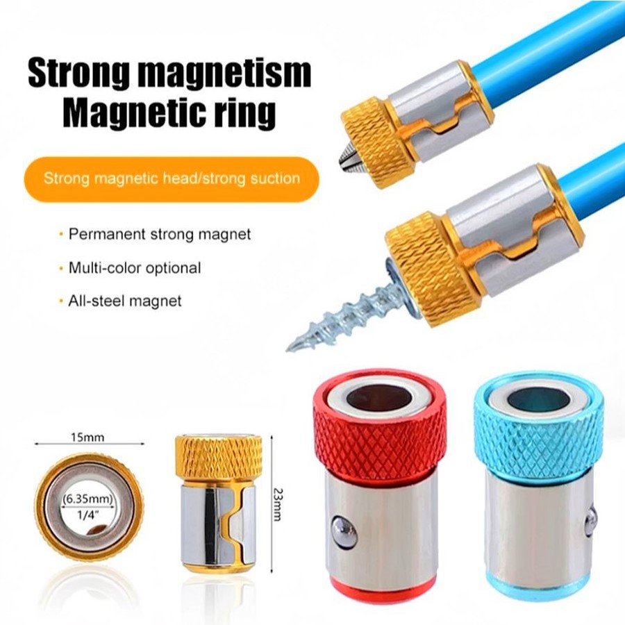 Jual Adapter Adaptor Kepala Magnet Obeng Sekrup Baut Anti Slip Magnetic ...