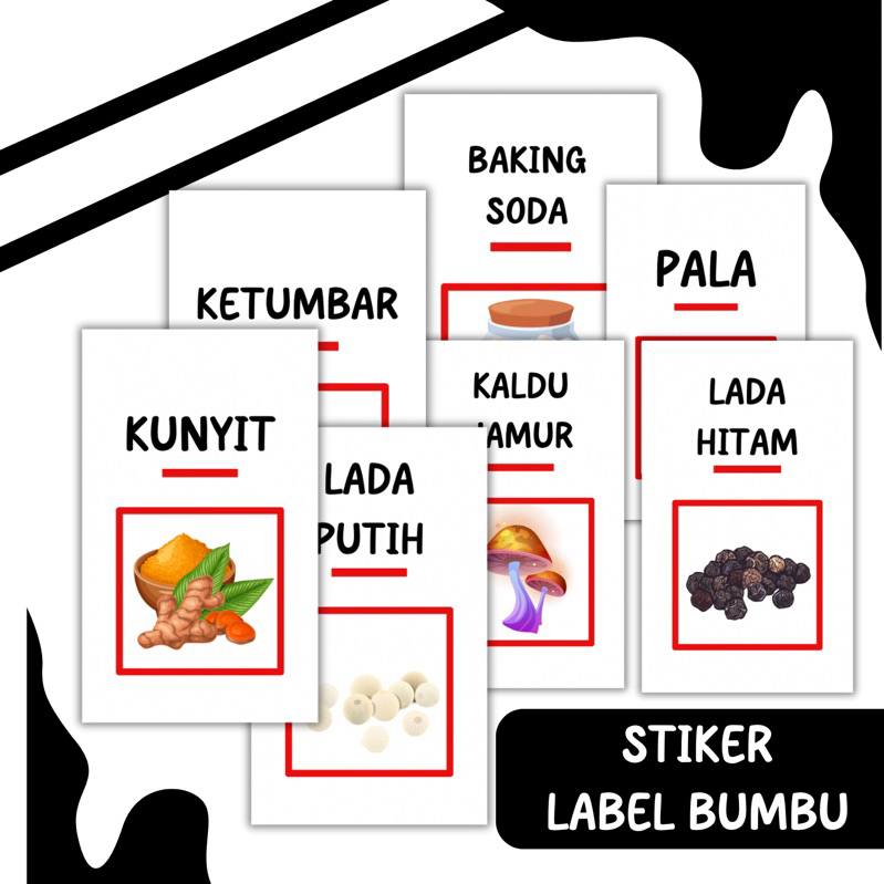 Jual STIKER LABEL BUMBU DAPUR | Shopee Indonesia