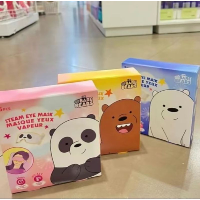 Jual Miniso Steam Eye Mask Masker Mata We Bare Bears 5pcs | Shopee ...