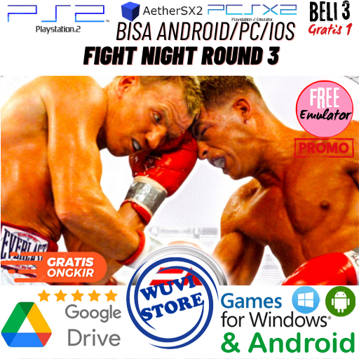 Jual PS 2 Fight Night Round 3 | Bisa di PC / Android / IOS Plus Emulator | Beli 3 Gratis 1 ...