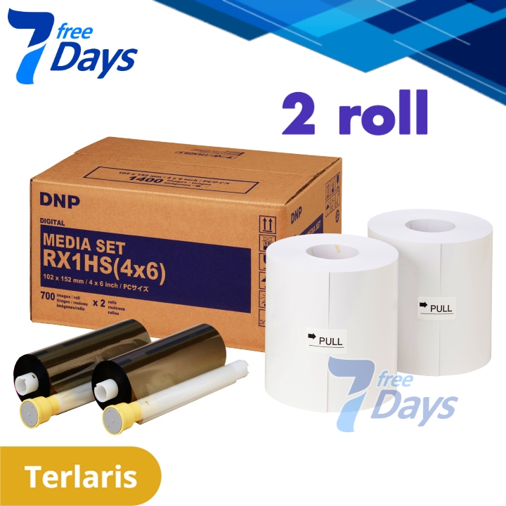 Jual 2 Roll Paper DNP 4x6 Refill Fotolusio DS-RX1 plus Film Ribbon | Shopee Indonesia