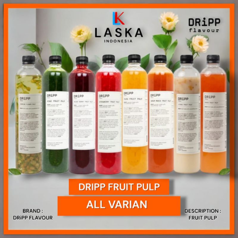 Jual DRiPP Fruit Pulp 760ml all varian - Dripp puree - Dripp pulp ...